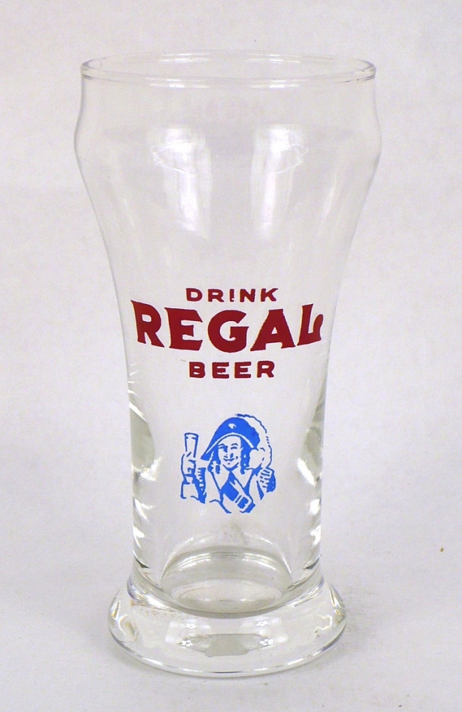 Item #80708 1951 Regal Beer ACL Drinking Glass