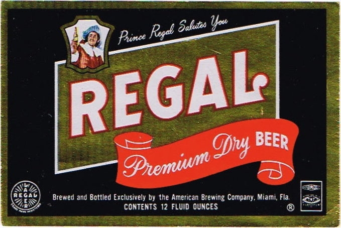 Item #80664 1953 Regal Premium Beer Label