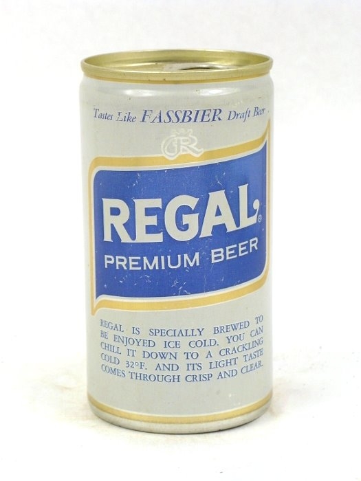 Item #302 1971 Regal Premium Beer Tab Top Can T113-23