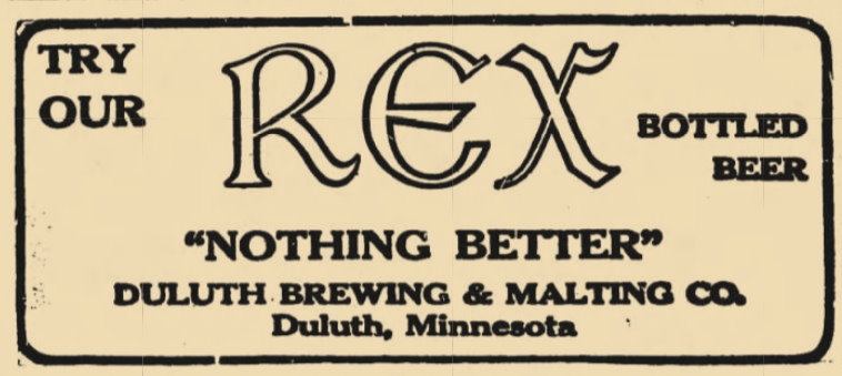 Item #73447 1916 Rex Beer Paper Ad