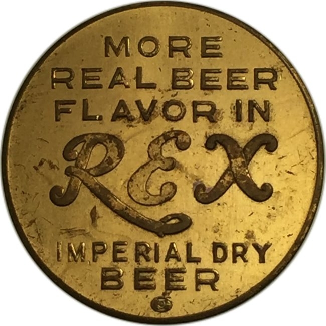 Item #44854 1950 Rex Beer token Token