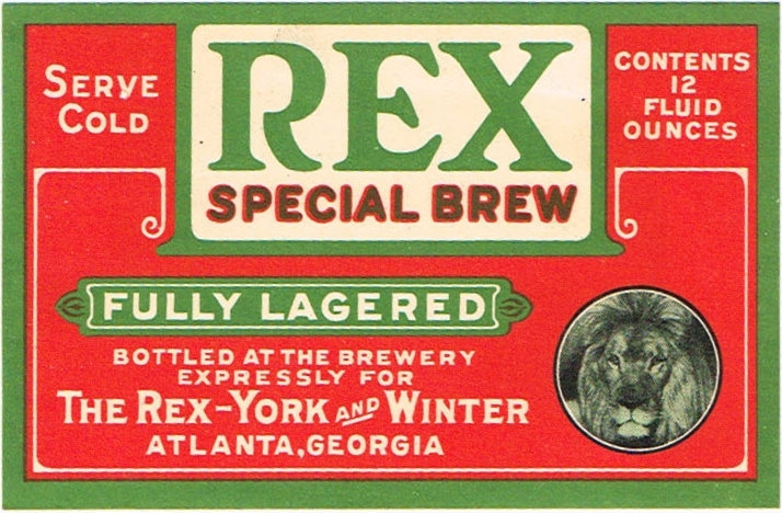 Item #80853 1933 Rex Special Brew Label ED28-23