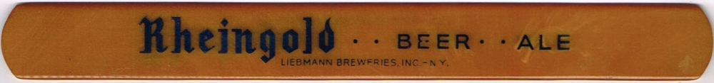 Item #87959 1938 Rheingold Beer/Ale Foam Scraper