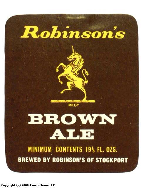 Item #45293 1968 Robinson's Brown Ale Label