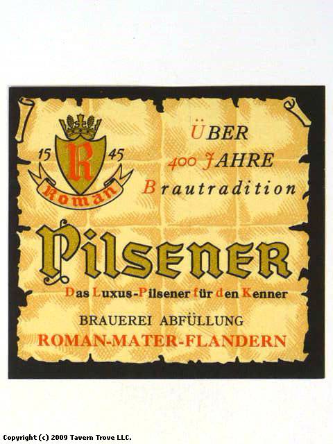 Item #48265 1962 Roman Pilsener Label