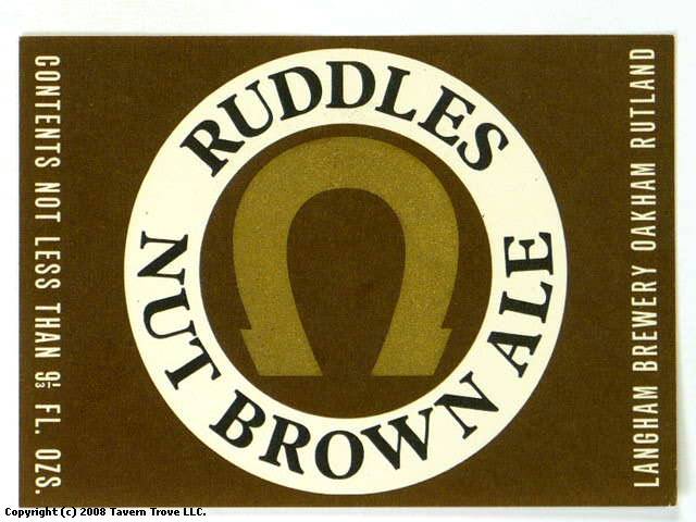 Item #46075 1966 Ruddles Nut Brown Ale Label
