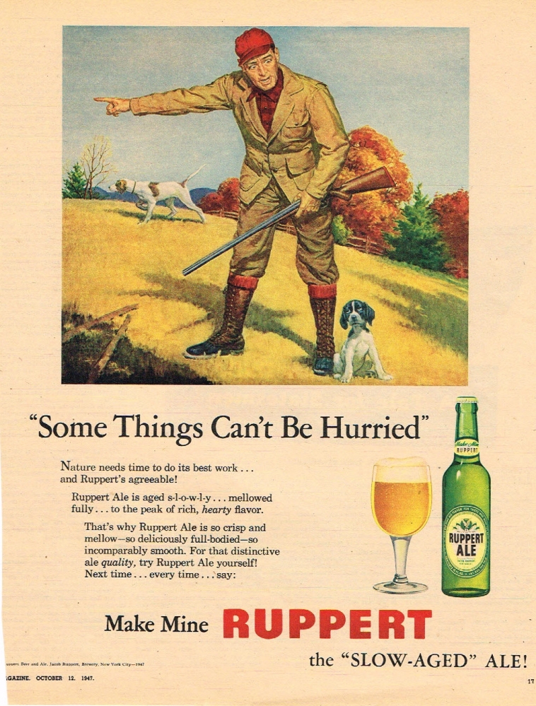 Item #61944 1947 Ruppert Knickerbocker Beer Paper Ad