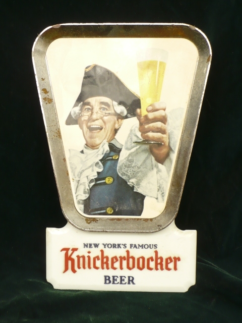 Item #61248 1956 Ruppert Knickerbocker Beer Mixed Media Sign