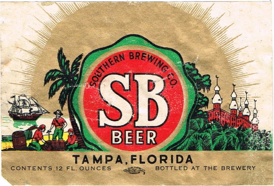 Item #60908 1950 SB Beer Label 1950