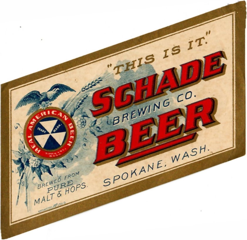 Item #41234 1904 Schade Beer Label WS