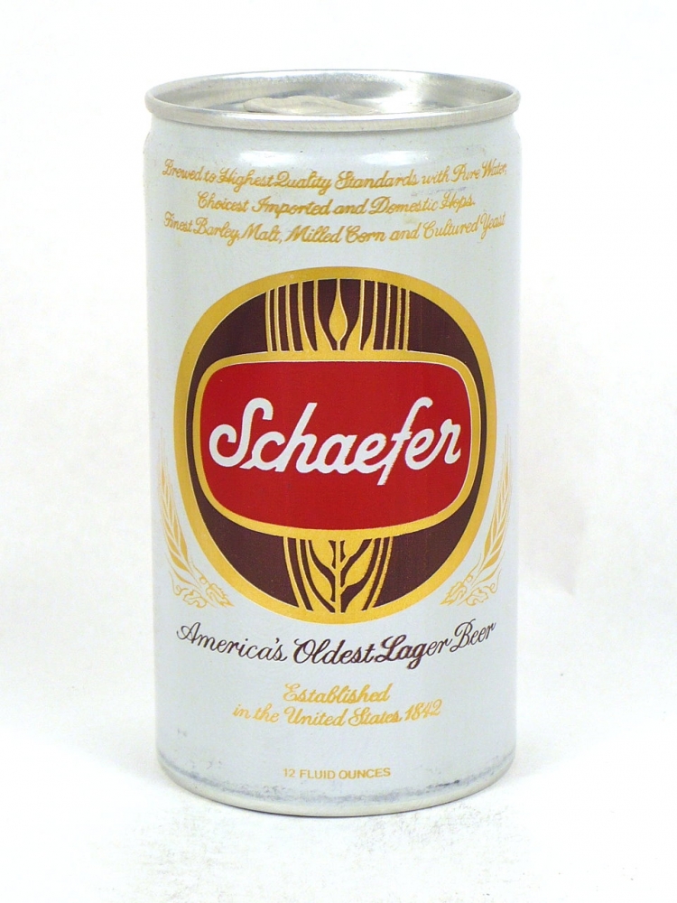 Item #79355 1974 Schaefer Beer (Test) Tab Top Can No Ref.