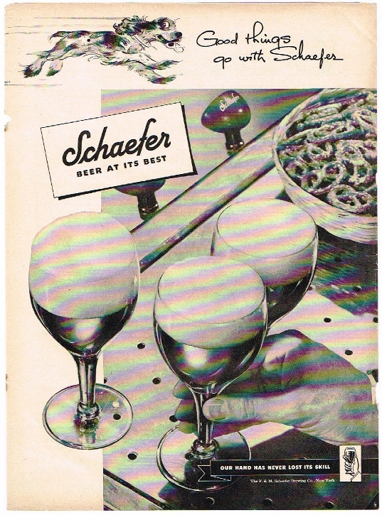 Item #62534 1947 Schaefer Beer Paper Ad