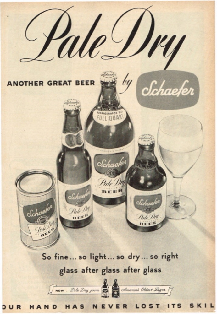 Item #74242 1949 Schaefer Beer Paper Ad