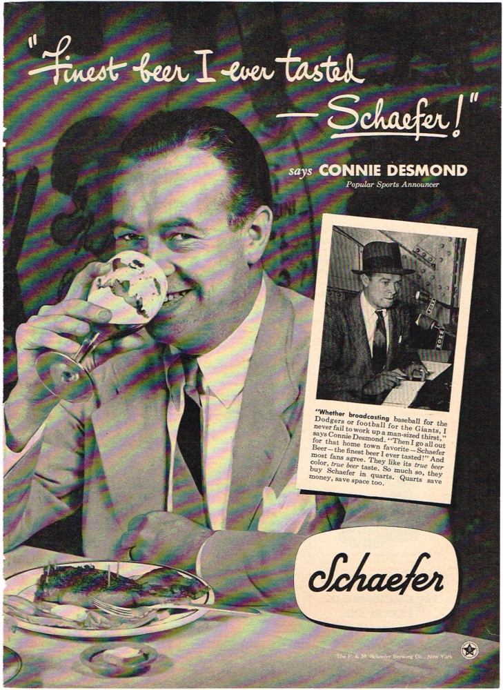 Item #79299 1948 Schaefer Beer Paper Ad