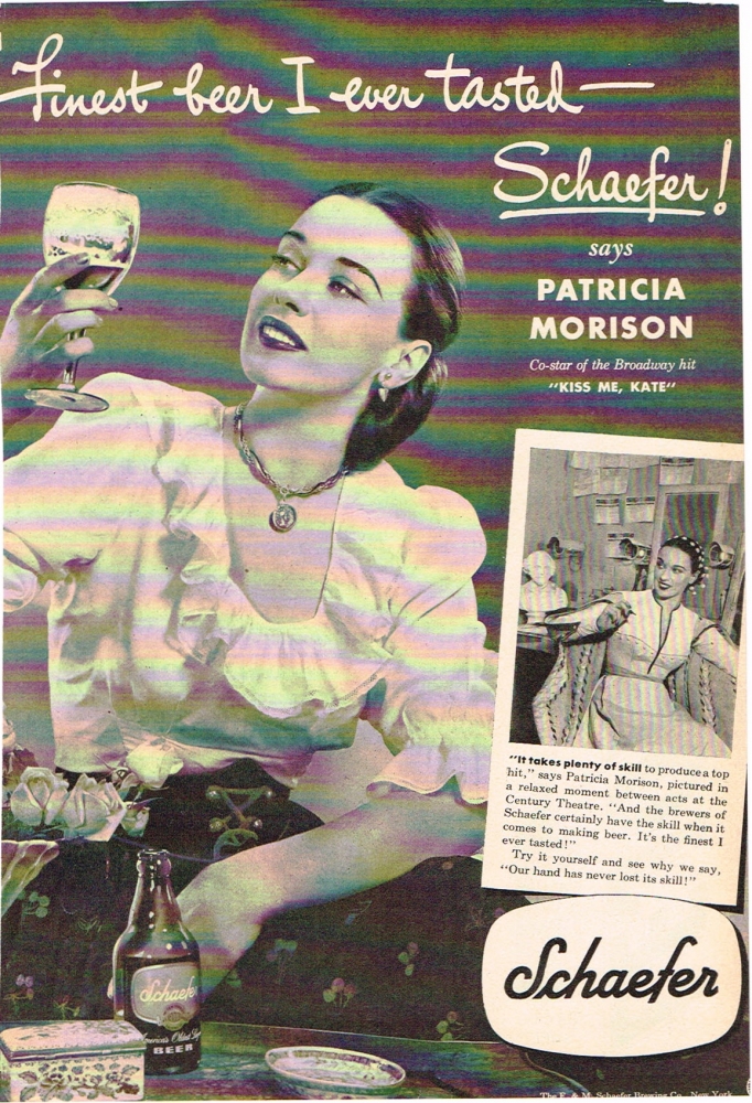 Item #79304 1949 Schaefer Beer Paper Ad