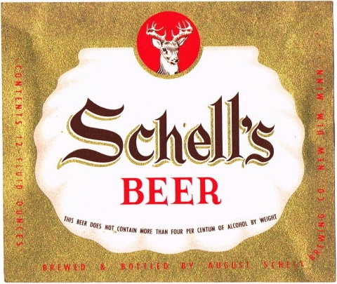 Item #77219 1953 Schell's Beer Label