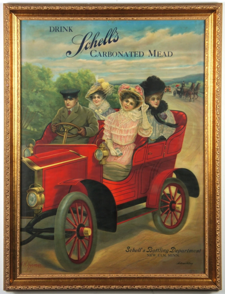 Item #80604 1908 Schell's Carbonated Mead Signs (All Signs, Indoor ...