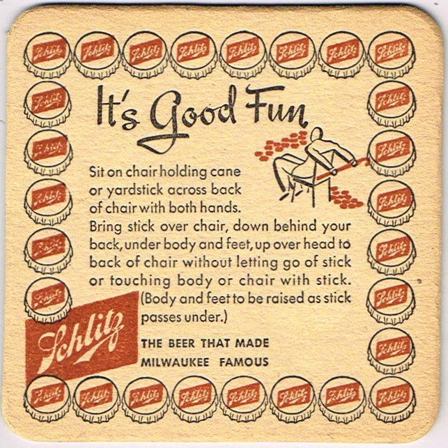 Item #46315 1937 Schlitz Beer ~Try It! Coaster WI-SCH-45