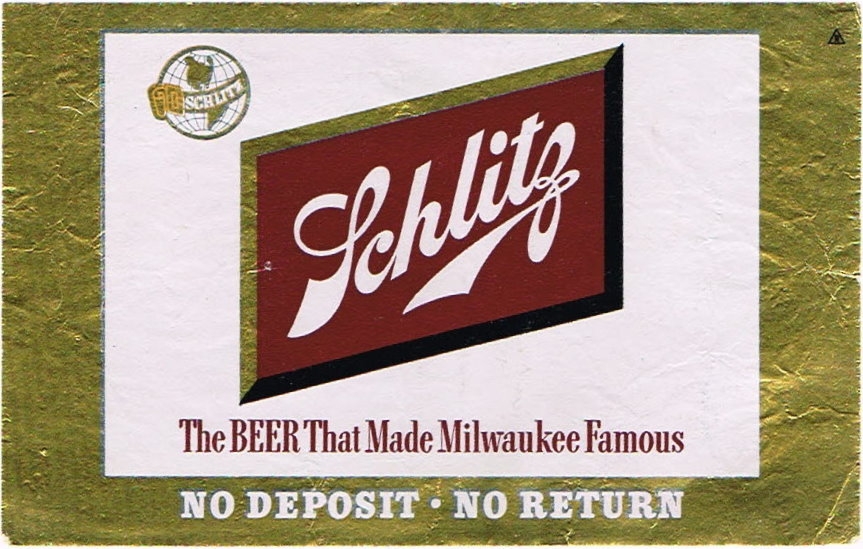 Item #81205 1950 Schlitz Beer Label WI316