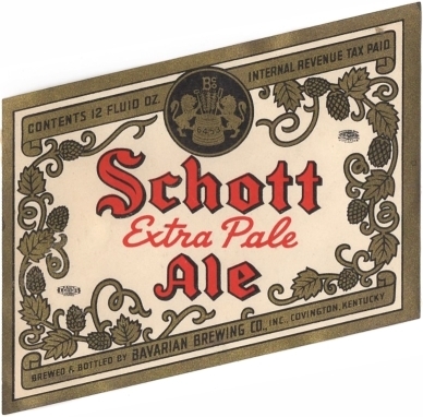 Item #72057 1943 Schott Extra Pale Ale Label ES31-17