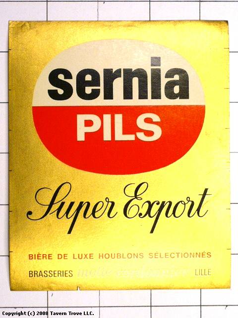 Item #36177 1961 Sernia Pils Super Export Label