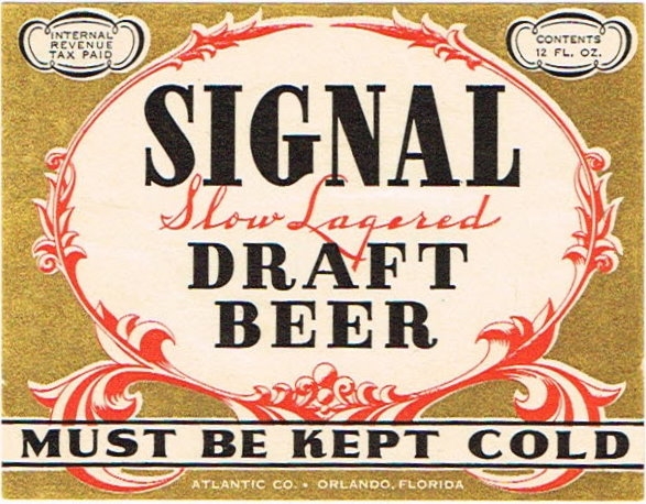 Item #60472 1947 Signal Draft Beer Label