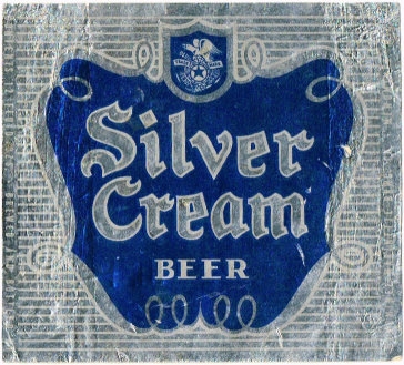 Item #72646 1950 Silver Cream Beer Label