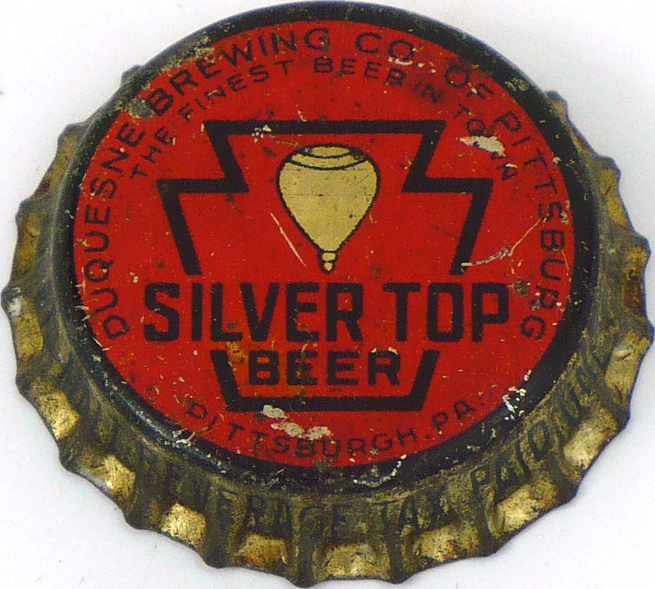 Item #23282 1937 Silver Top Beer ~PA Tax Bottle Cap