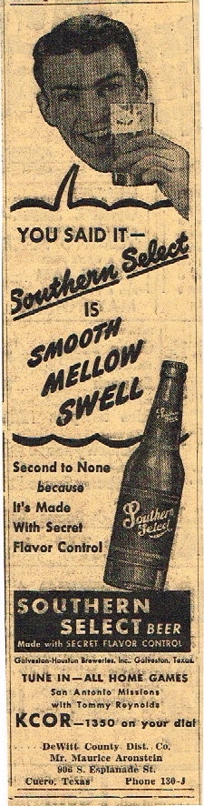 Item #76835 1949 Southern Select Beer Paper Ad