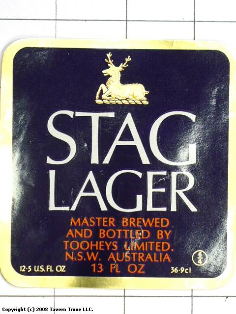 Item #34547 1964 Stag Lager Label