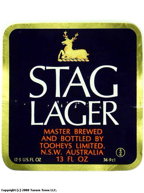 Item #46209 1964 Stag Lager Label