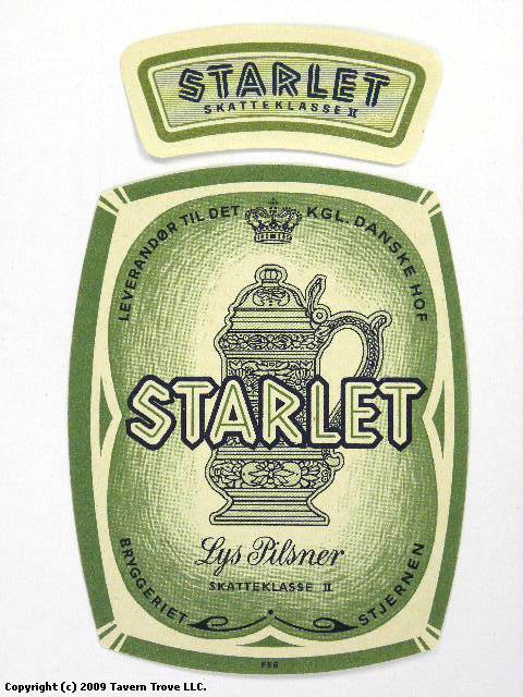 Item #54359 1960 Starlet Lys Pilsner Label