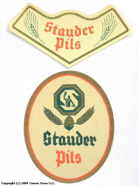 Item #54965 1956 Stauder Pils Label