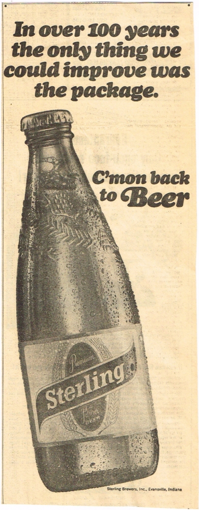 Item #79431 1968 Sterling Beer Paper Ad