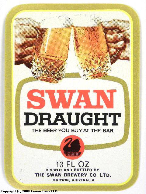 Item #54747 1964 Swan Draught Label