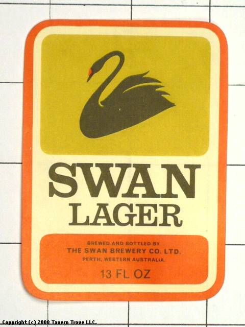 Item #34577 1964 Swan Lager Label