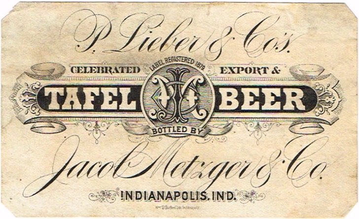 Item #89661 1878 Tafel Beer Label No Ref.