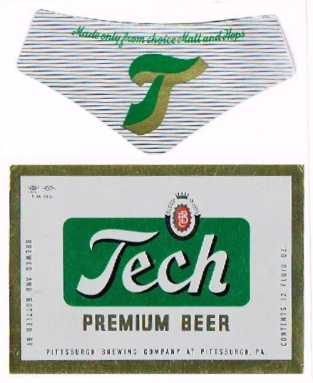 Item #65250 1956 Tech Premium Beer Label