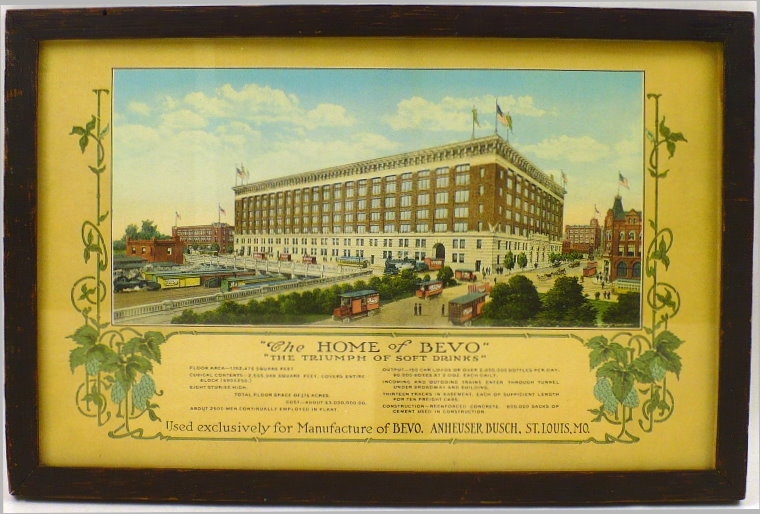 Item #87511 1920 The Home of Bevo Signs (All Signs, Indoor & Outdoor)