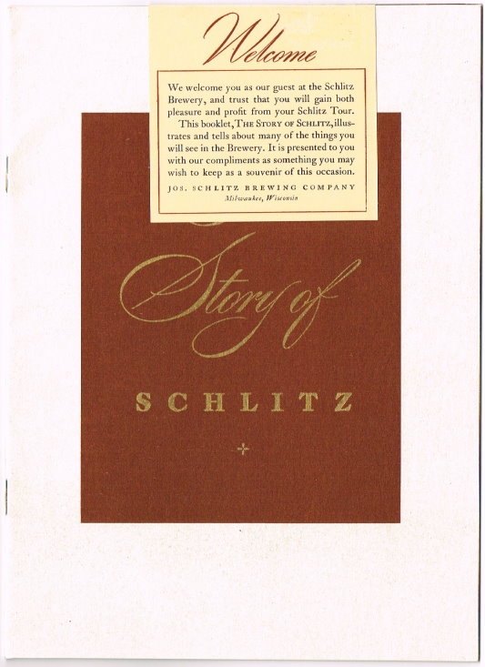 Item #75264 1942 The Story of Schlitz Booklet