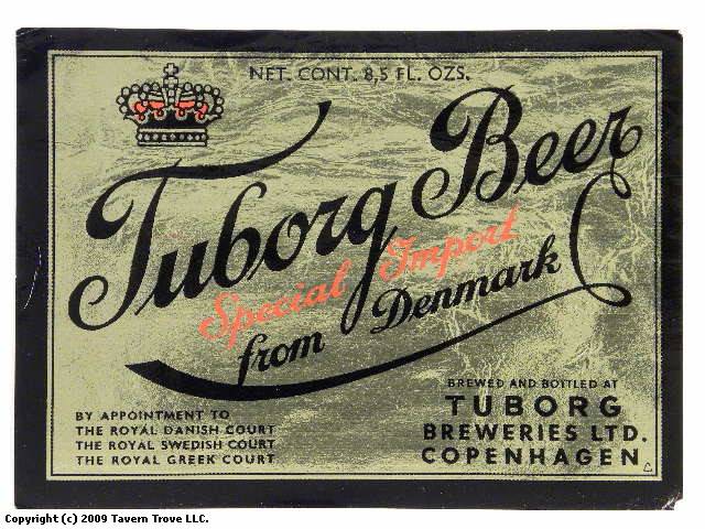 Item #53852 1969 Tuborg Special Import Beer Label