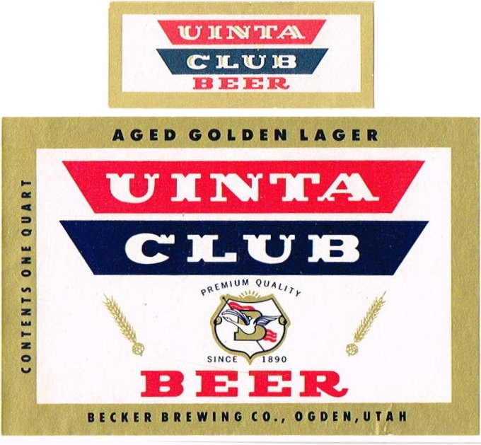 Item #78746 1960 Uinta Club Beer Label