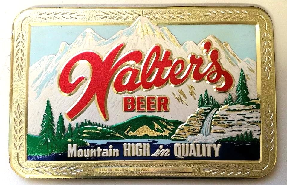 Item #27631 1950 Walter's Beer foil Sign