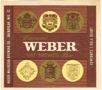 Item #69227 1965 Weber Beer Label WI458