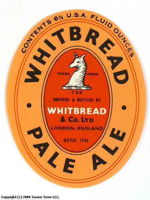 Item #57522 1960 Whitbread Pale Ale Label