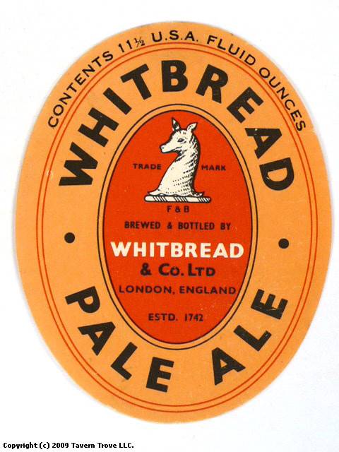 Item #57523 1960 Whitbread Pale Ale Label