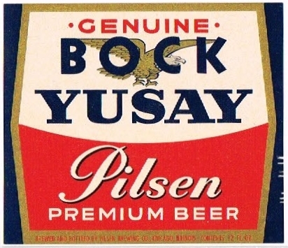 Item #64409 1960 Yusay Genuine Bock Beer Label