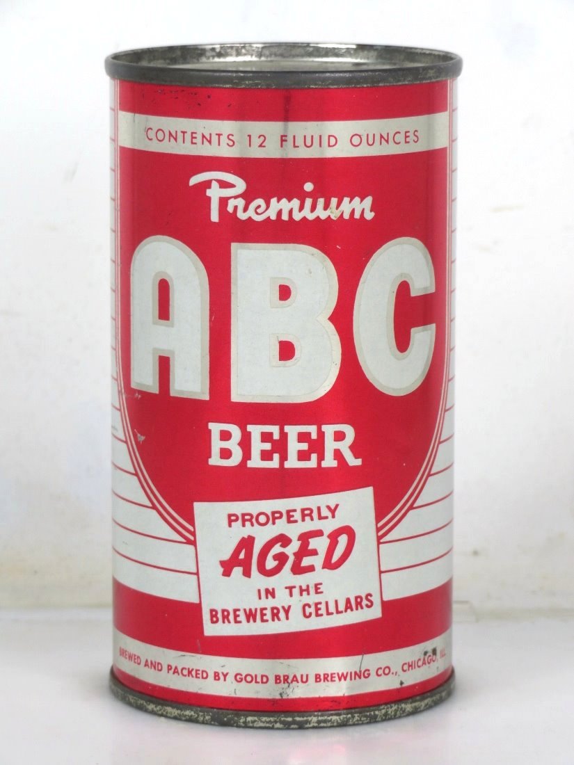 Item #15875 1959 ABC Premium Beer Flat Top Can 28-06v