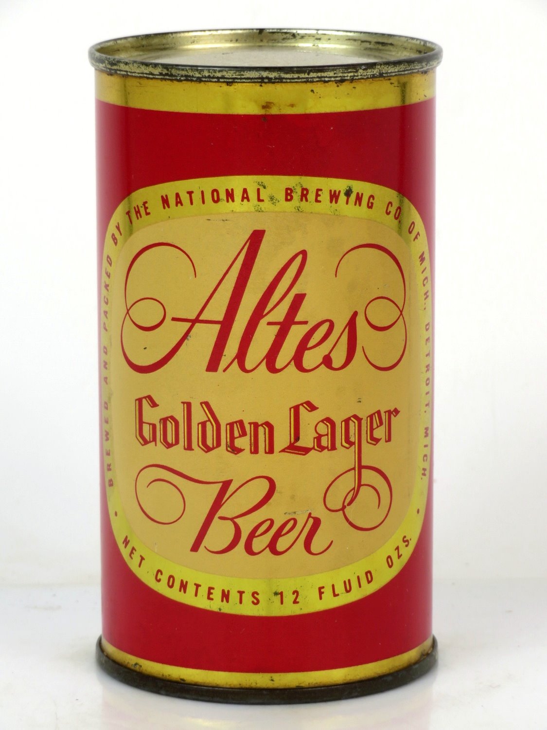 Item #958 1960 Altes Golden Lager Beer Flat Top Can 31-03