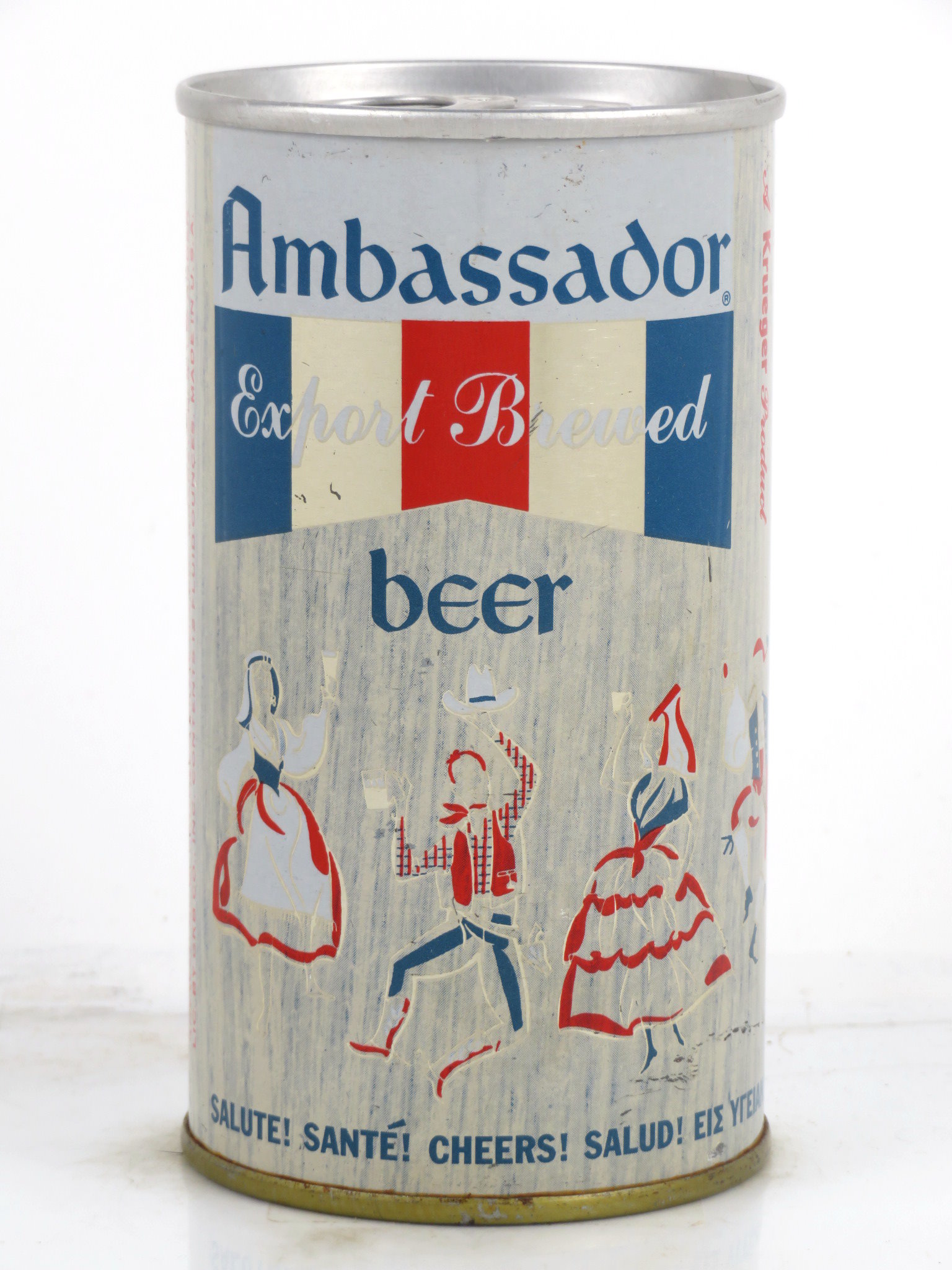 Item #94030 1965 Ambassador Beer Tab Top Can T33-13